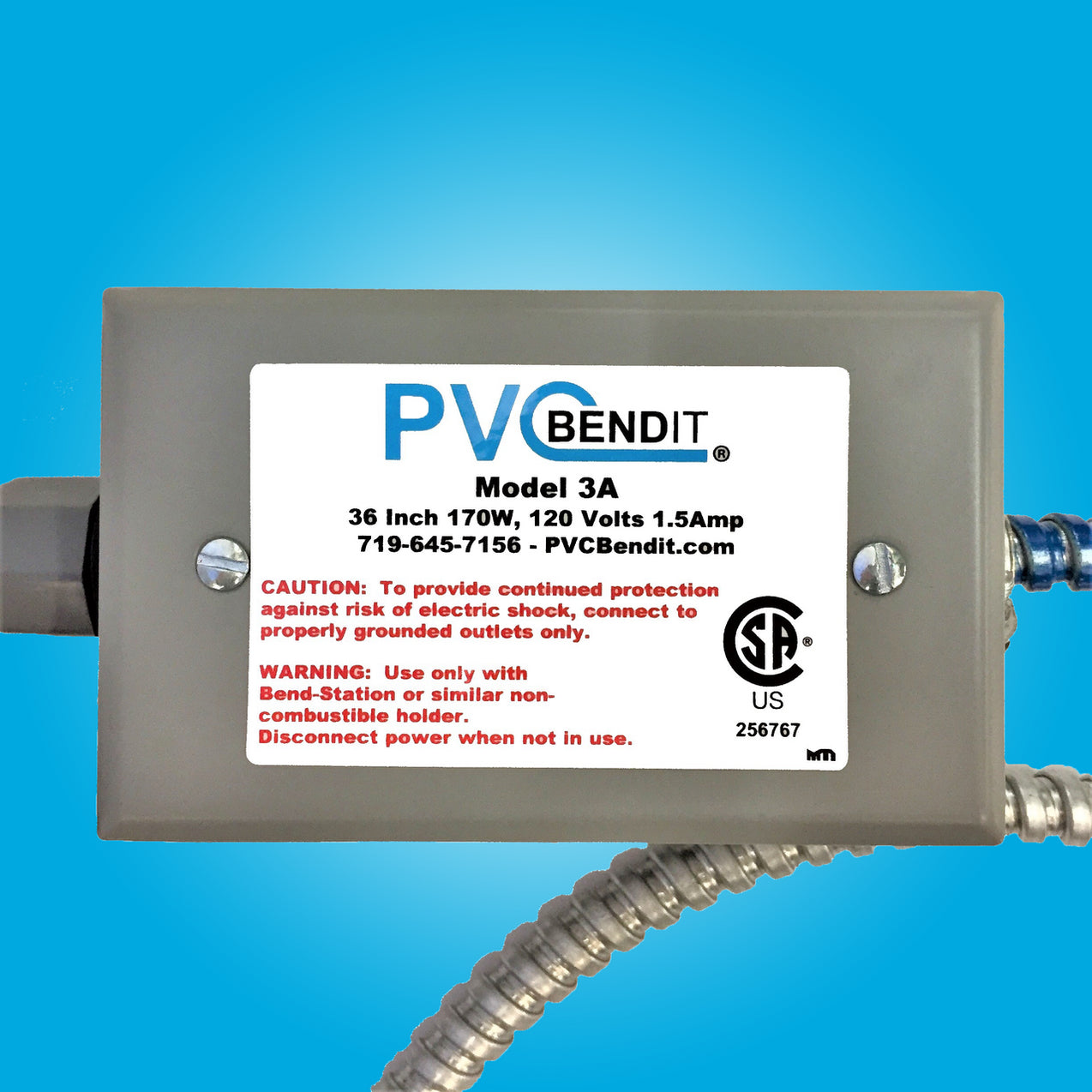 PVC Pipe Bender - PVC Bendit - Series A-3 Foot Length